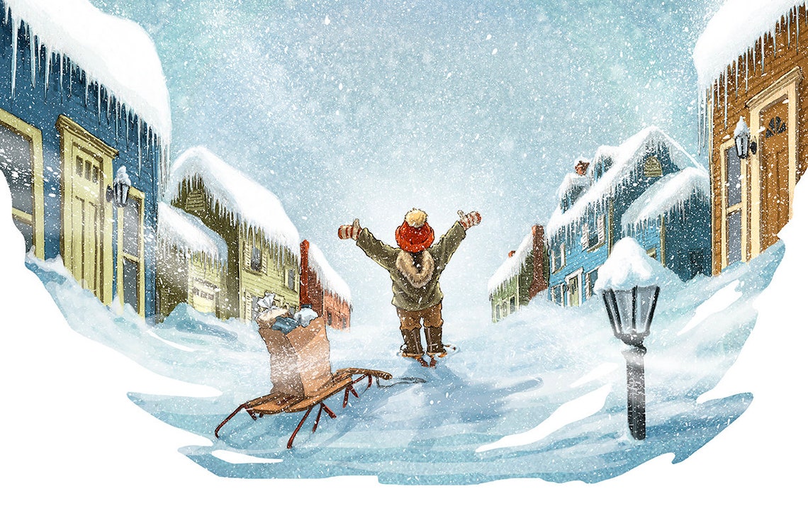 Signed Print From the Book, Blizzard, by John Rocco 11x 17 artwork Size ...