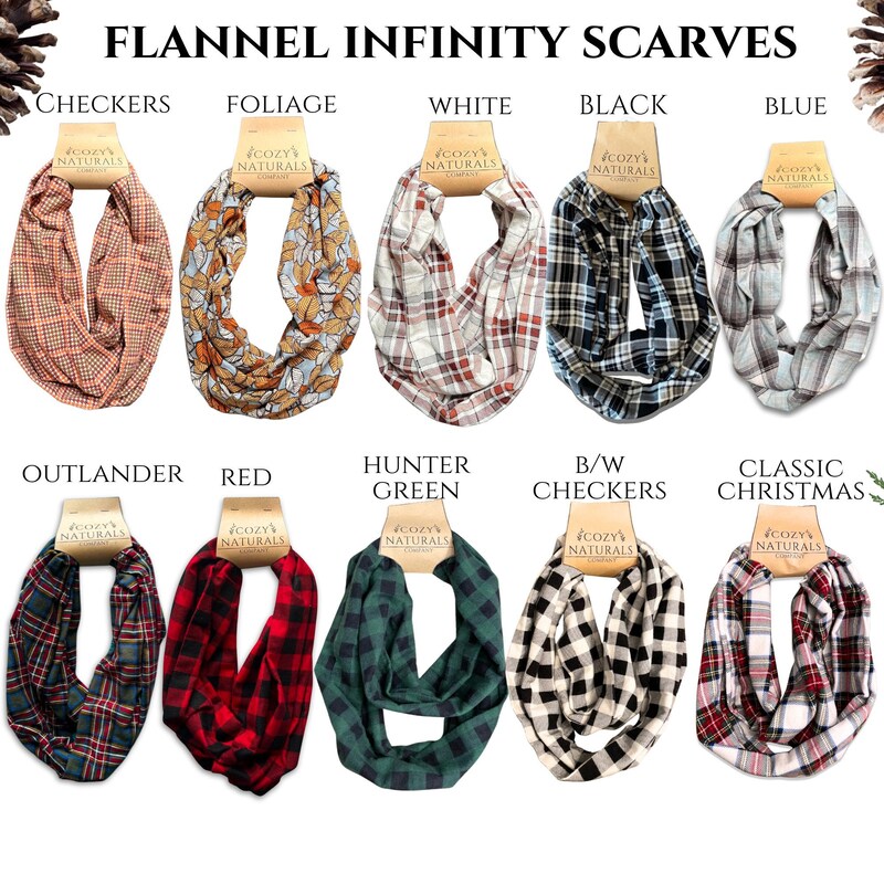 Plaid Flannel Scarf - Etsy