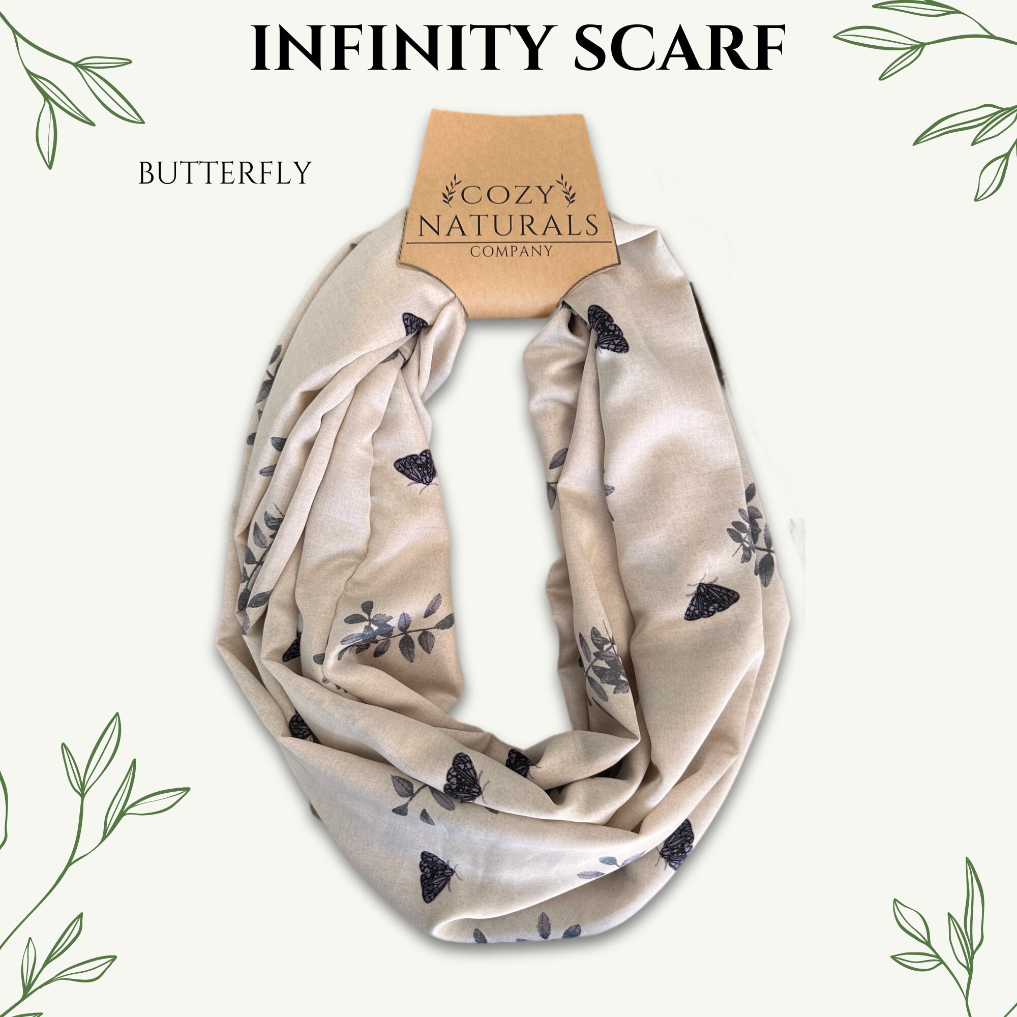 Lightweight Spring & Summer Infinity Scarf. Stylish, Soft, and Warm ...
