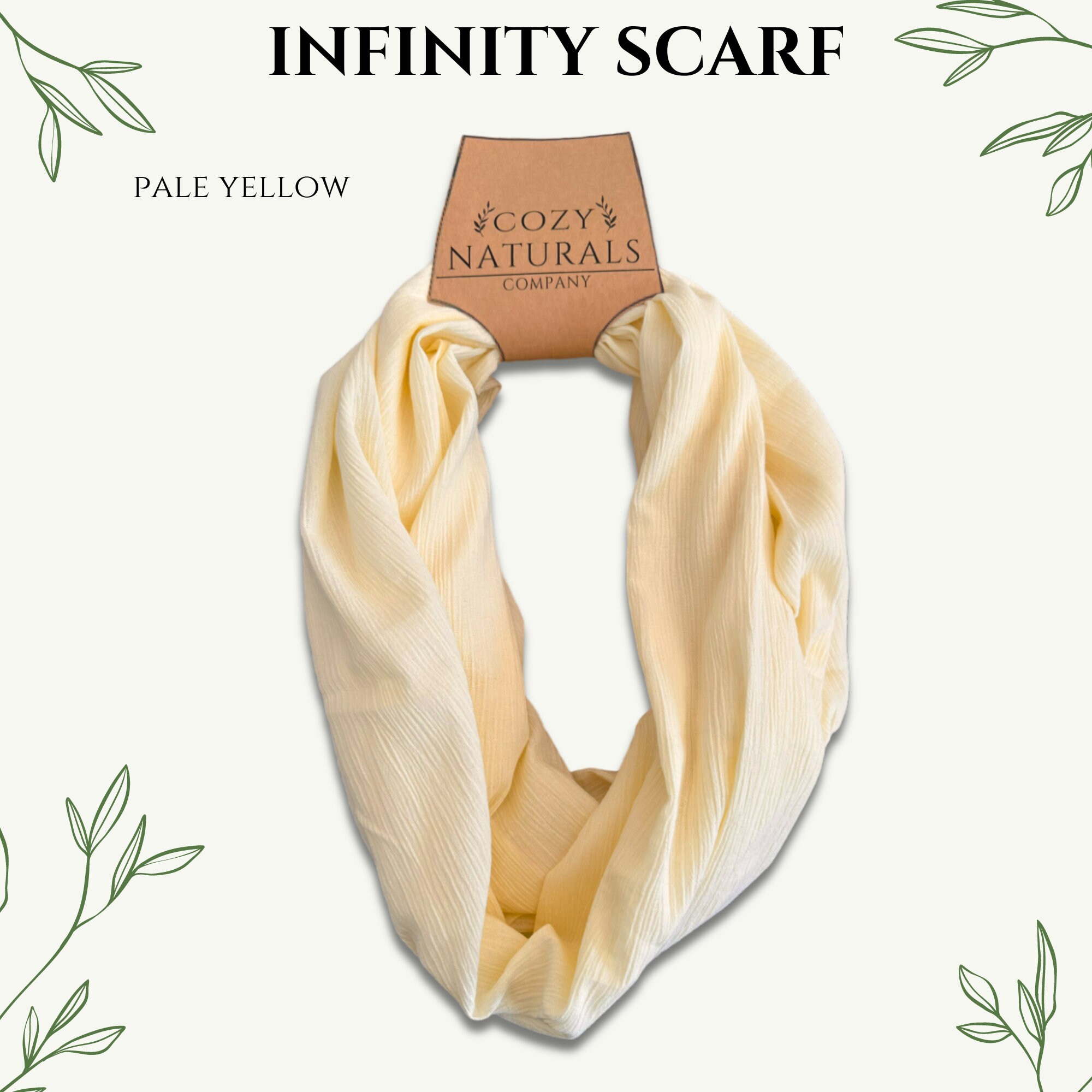 Lightweight Spring & Summer Infinity Scarf. Stylish, Soft, and Warm ...