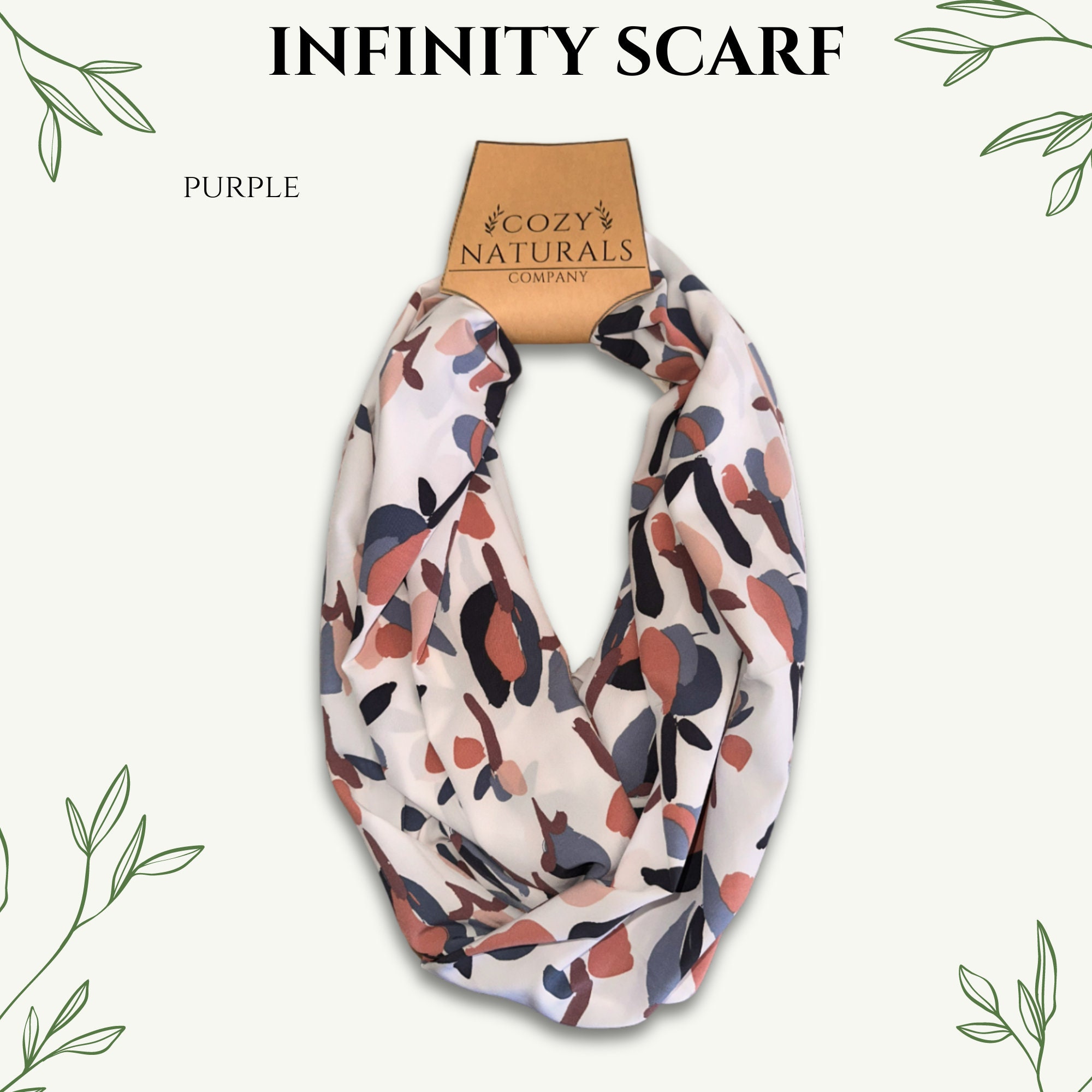 Lightweight Spring & Summer Infinity Scarf. Stylish, Soft, and Warm ...