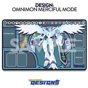 Omnimon Merciful Mode Digimon Card Game Custom Playmat - Etsy