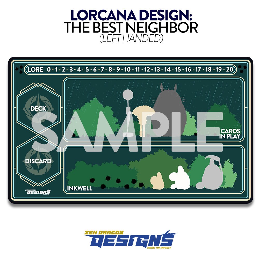 The Best Neighbor Lorcana Trading Card Game Playmat - Etsy