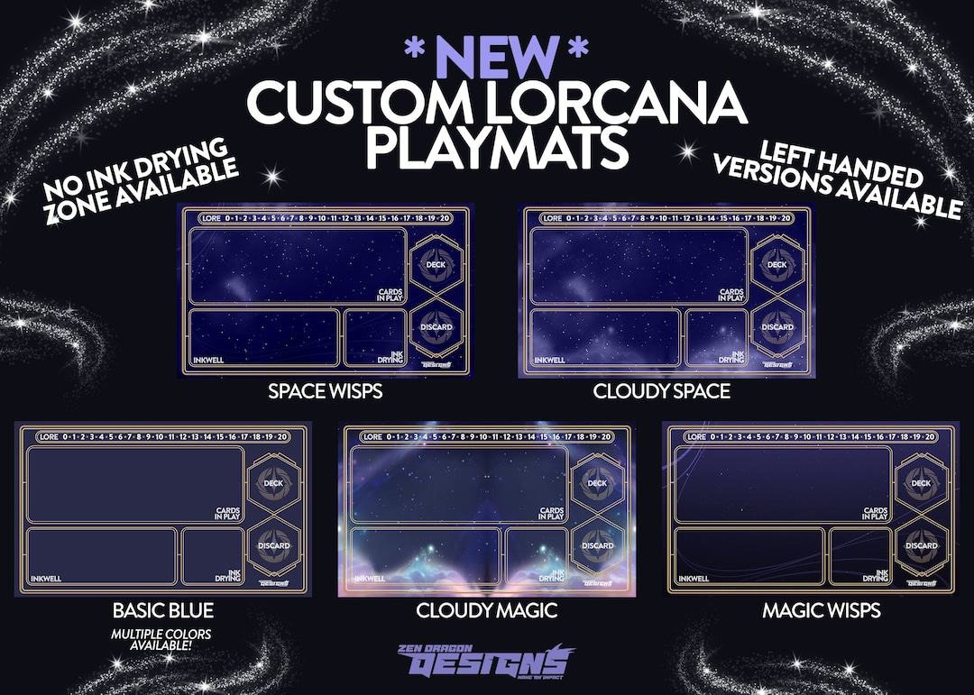 Lorcana TCG Card Game Playmats - Game Board Layout - Etsy