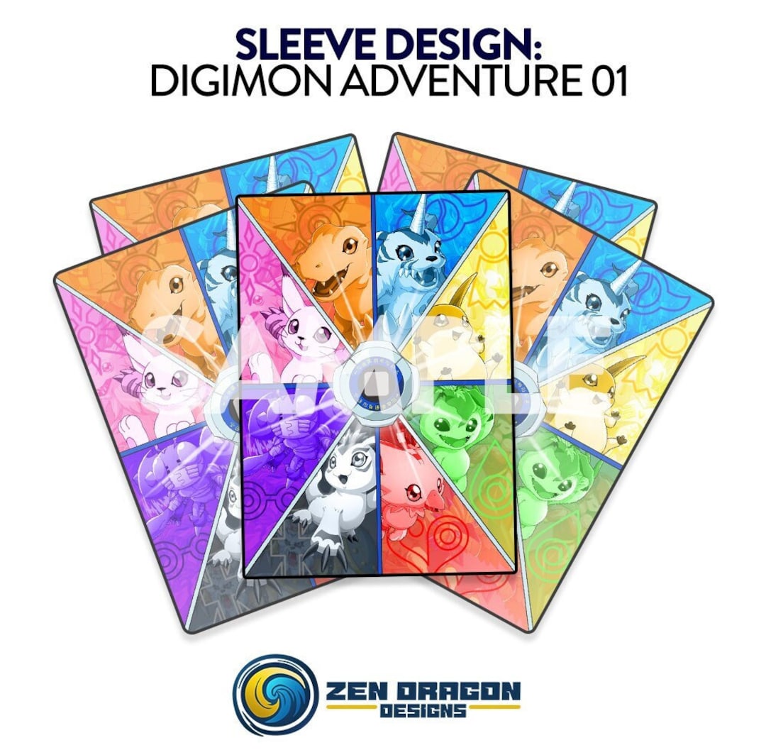 Digimon TCG Card Sleeve - Digimon Adventure 01 - Etsy
