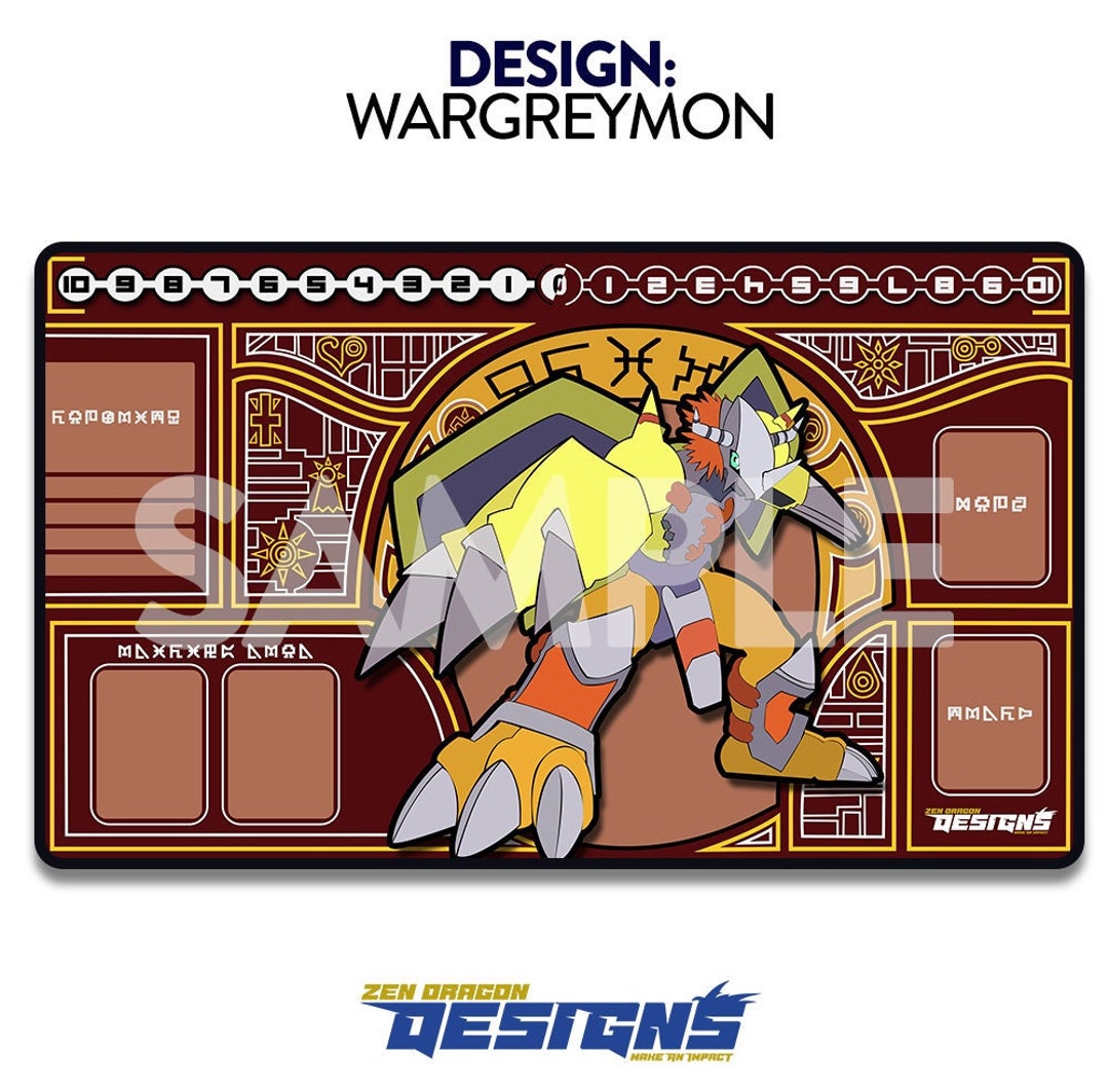 Wargreymon Digimon Card Game Custom Playmat - Etsy