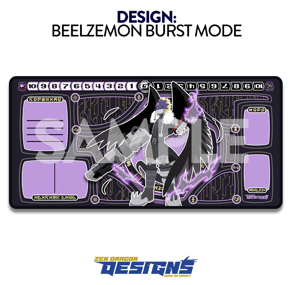 Beezlemon Burst Mode Digimon Card Game Custom Playmat - Etsy