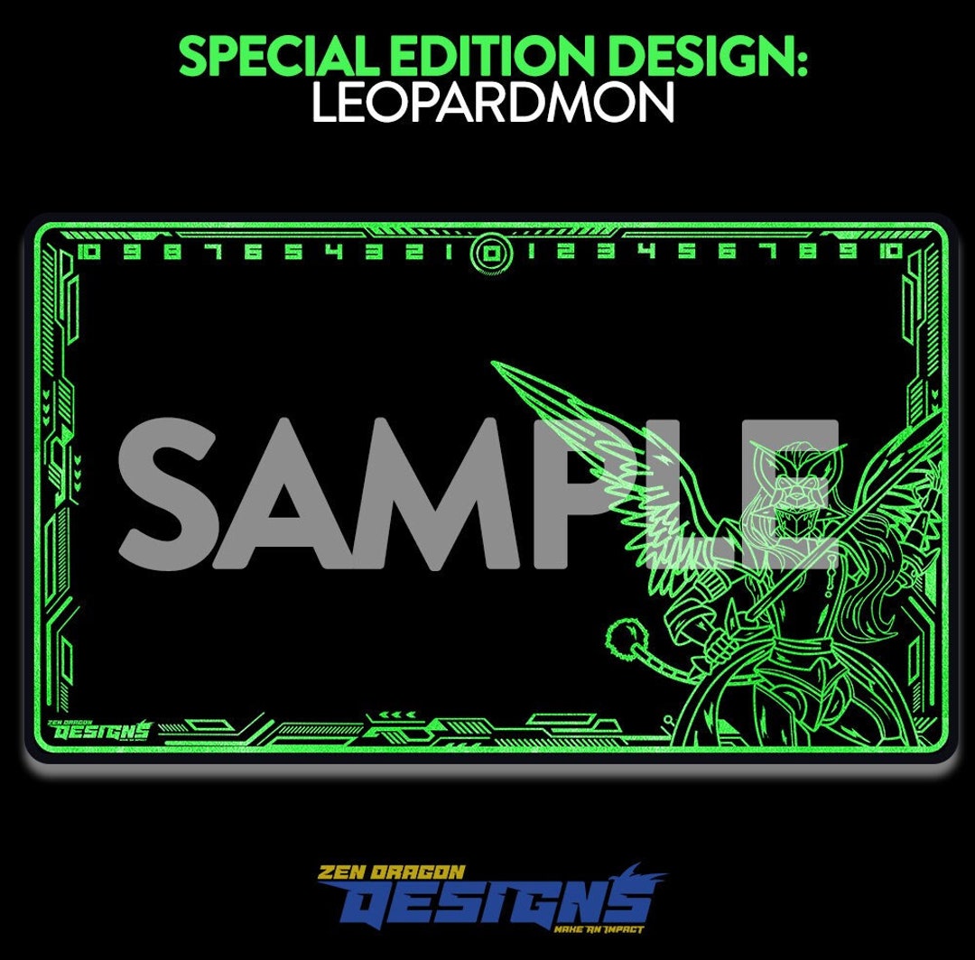 Leopardmon Digimon Card Game Custom Playmat Special Edition - Etsy