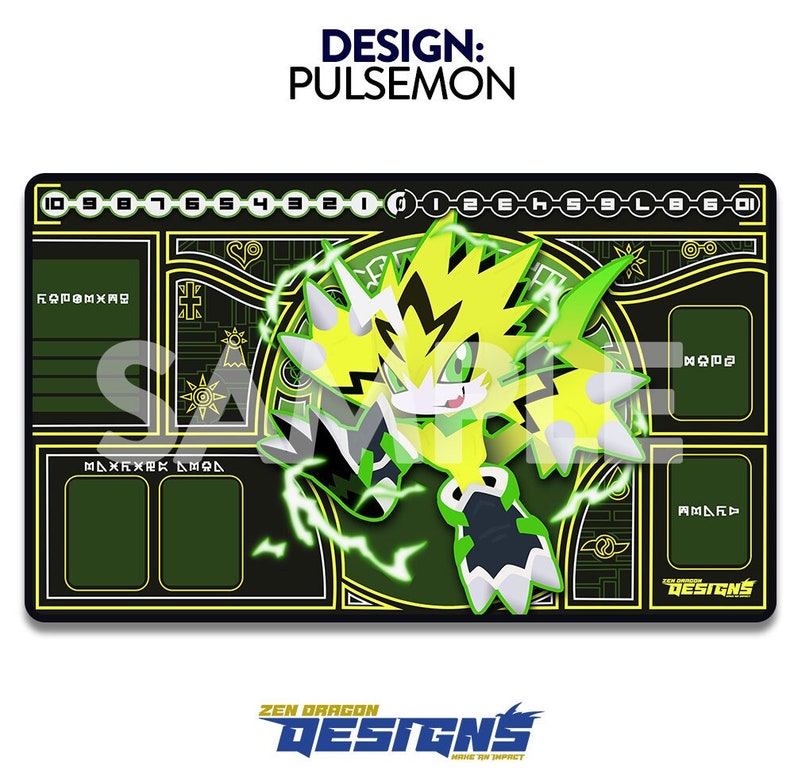 Pulsemon Digimon Card Game Custom Playmat - Etsy