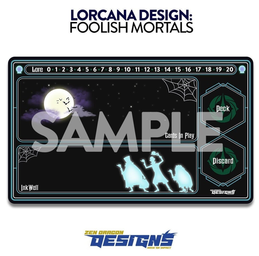 Foolish Mortals Lorcana Trading Card Game Playmat - Etsy