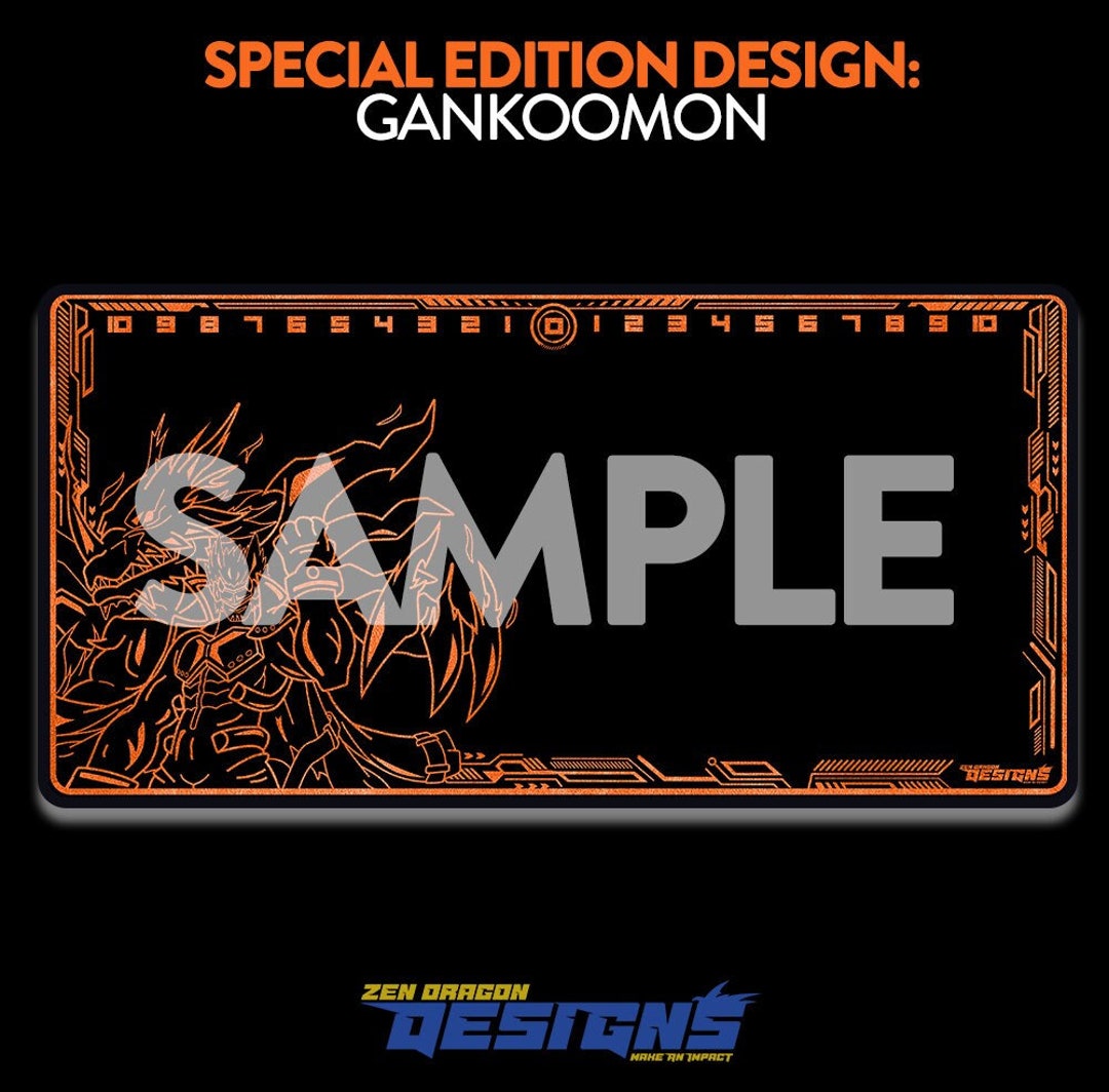 Gankoomon Digimon Card Game Custom Playmat Special Edition - Etsy