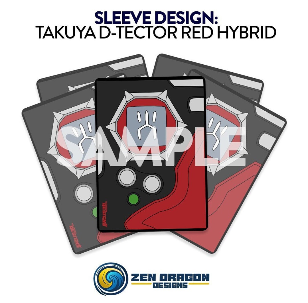 Digimon TCG Card Sleeve - Takuya D-tector Red Hybrid - Etsy