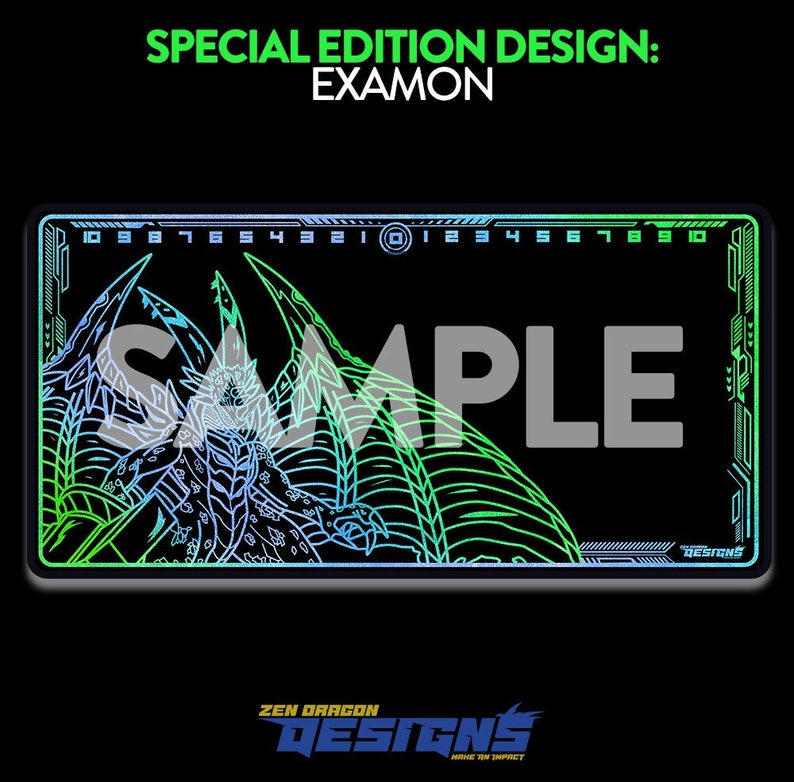Examon Digimon Card Game Custom Playmat Special Edition - Etsy