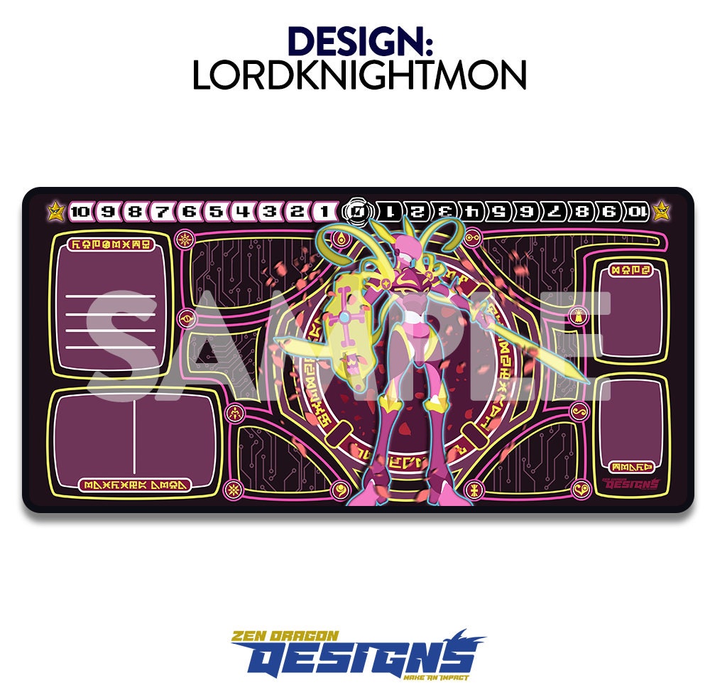 Lordknightmon / Crusadermon Digimon Card Game Custom Playmat - Etsy