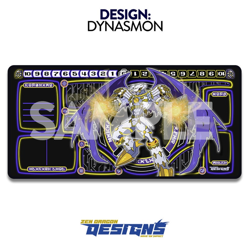 Dynasmon Digimon Card Game Custom Playmat - Etsy
