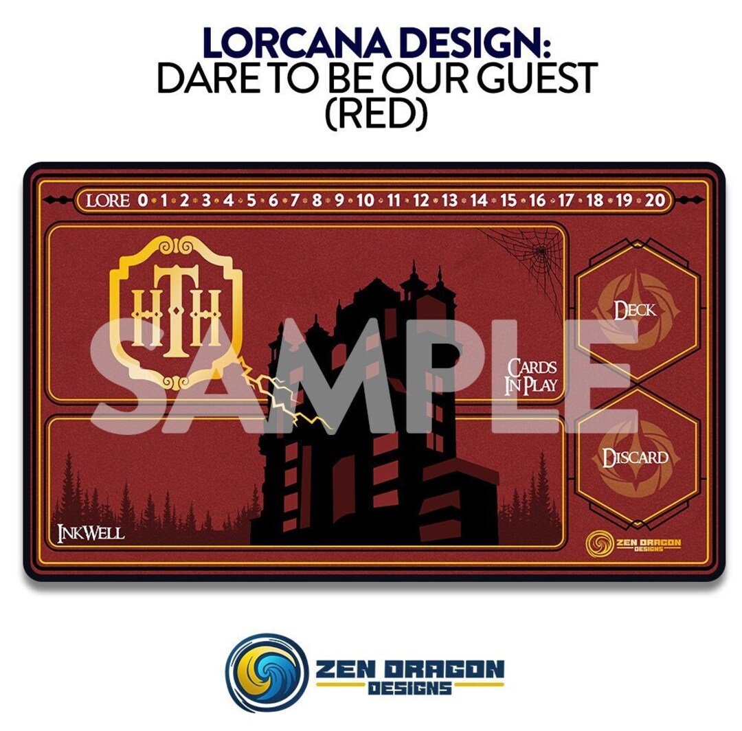 Dare to Be Our Guest Lorcana Trading Card Game Playmat - Etsy