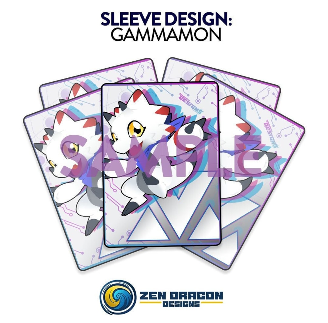 Digimon TCG Card Sleeve - Gammamon - Etsy