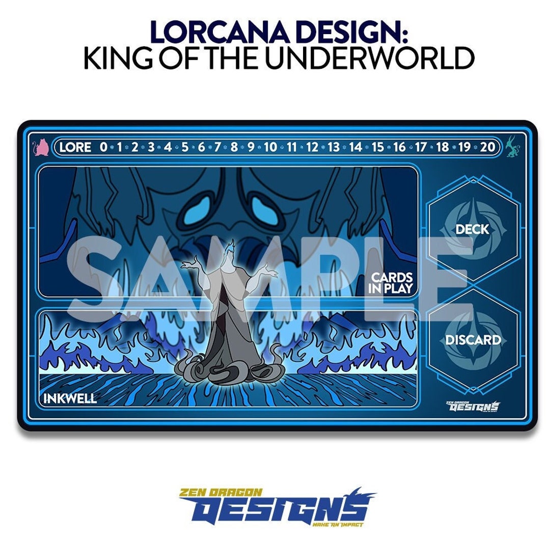 King of the Underworld Lorcana Trading Card Game Playmat - Etsy
