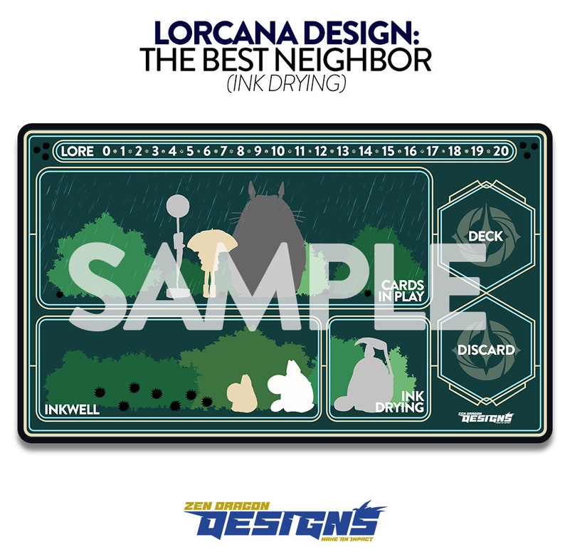 The Best Neighbor Lorcana Trading Card Game Playmat - Etsy