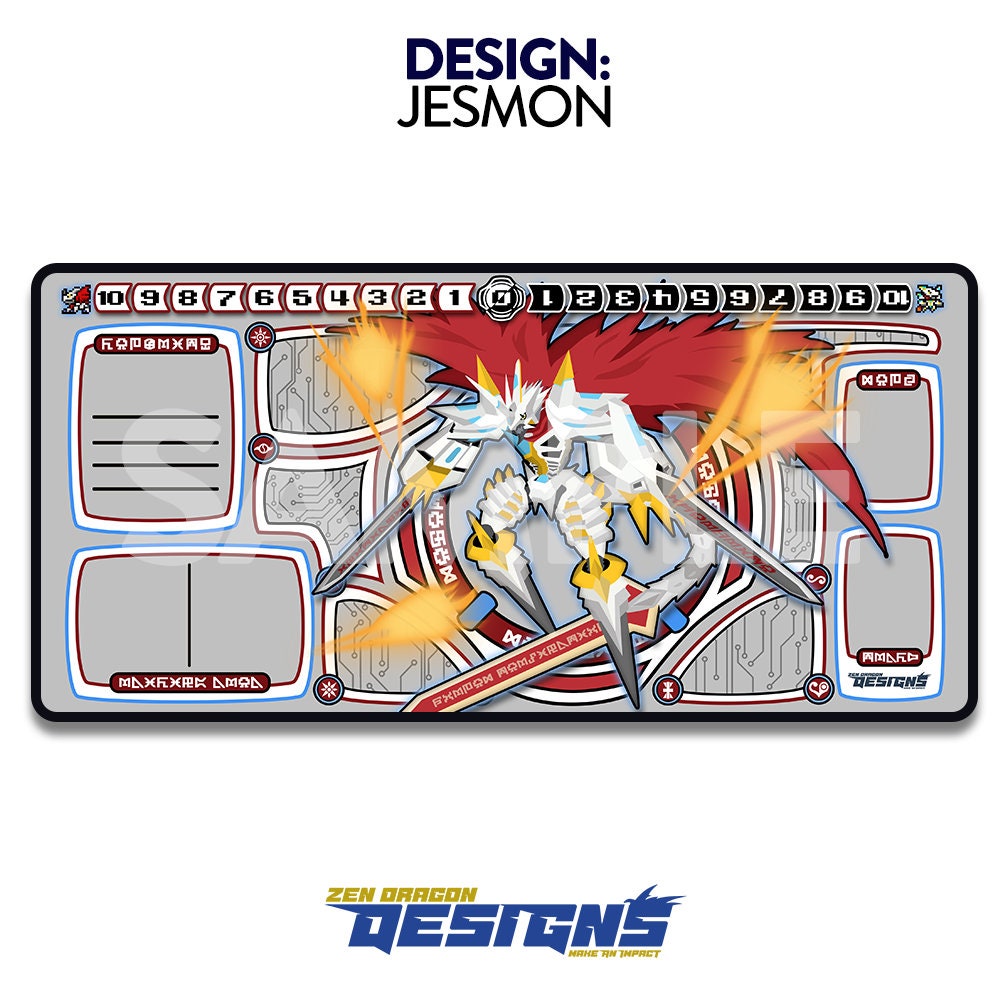 Jesmon Digimon Card Game Custom Playmat - Etsy