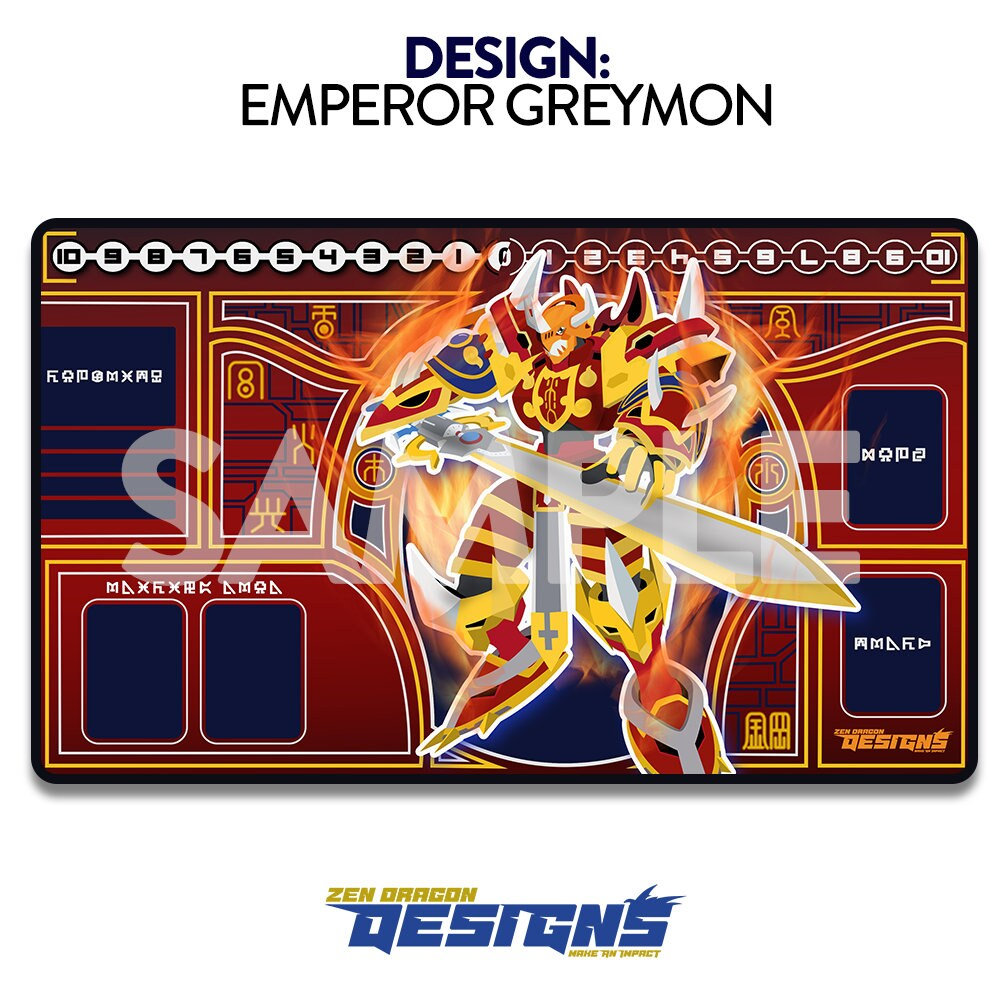 Emperor Greymon Digimon Card Game Custom Playmat - Etsy