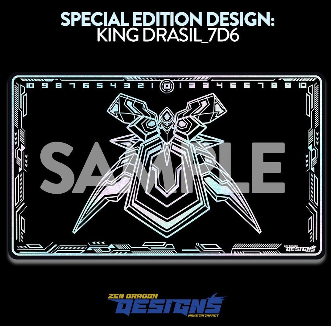 King Drasil_7d6 / Yggdrasil Digimon Card Game Custom Playmat Special ...