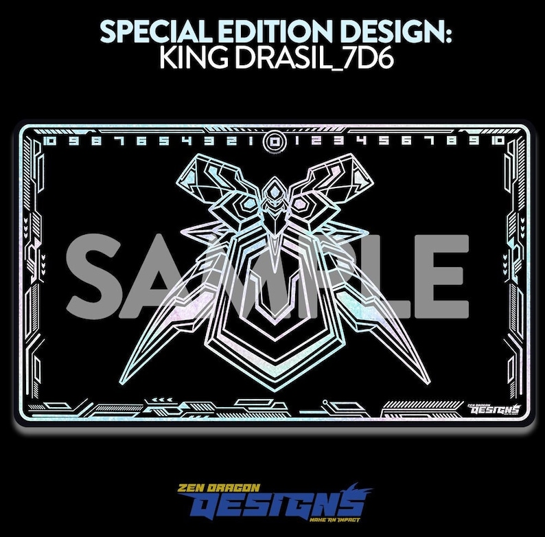 King Drasil_7d6 / Yggdrasil Digimon Card Game Custom Playmat Special ...