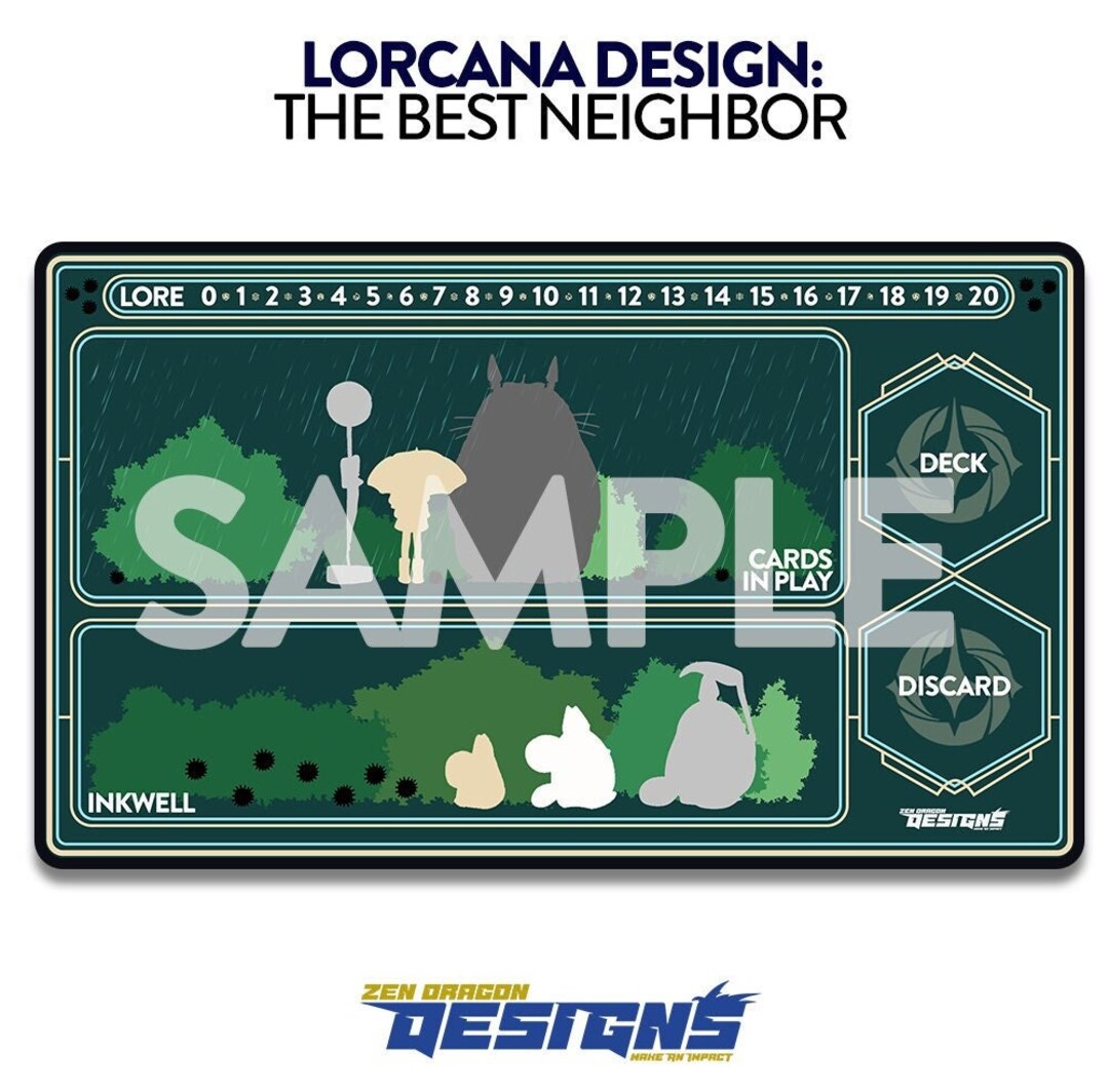 The Best Neighbor Lorcana Trading Card Game Playmat - Etsy