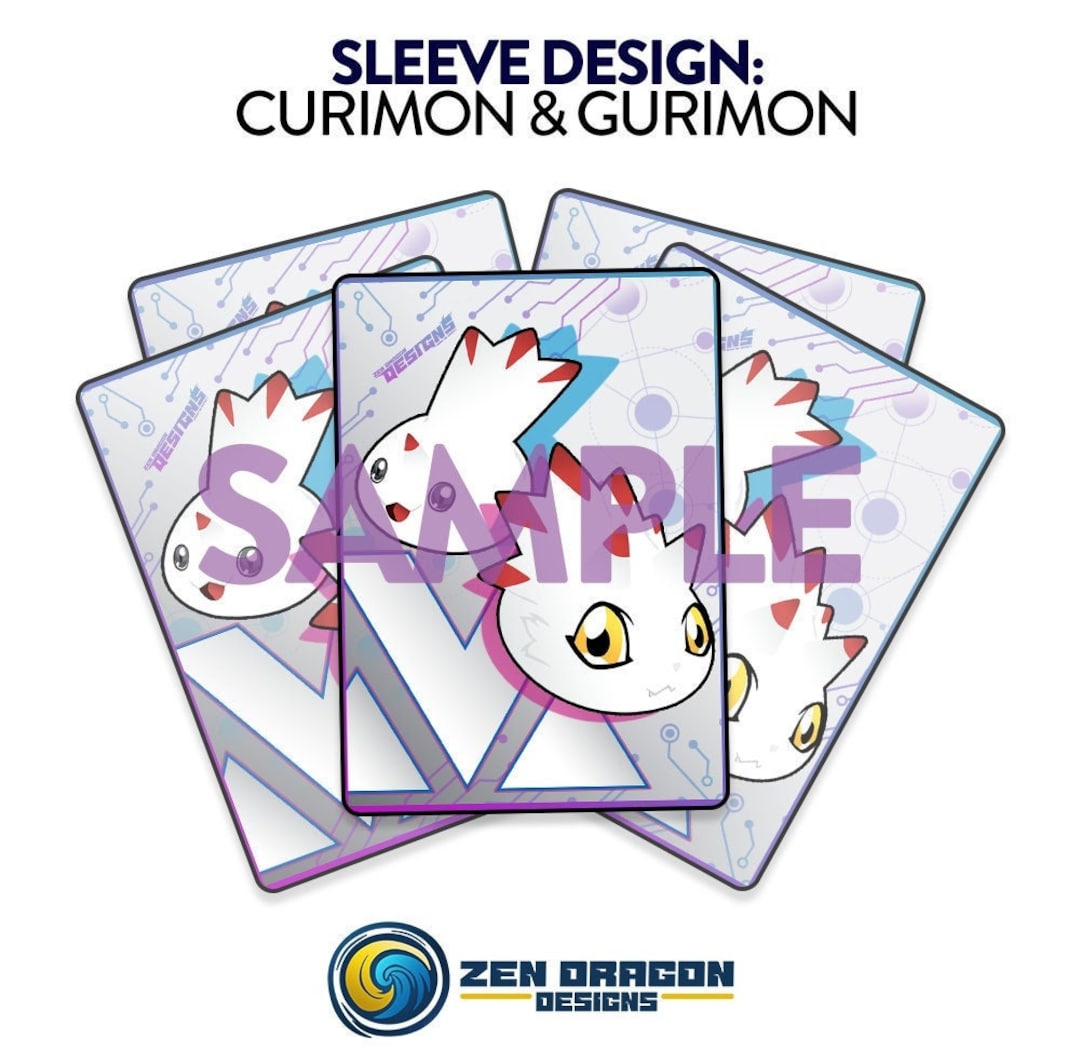 Digimon TCG Card Sleeve - Curimon & Gurimon - Etsy