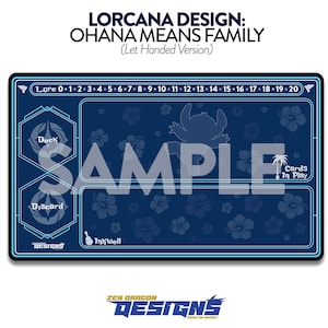 Ohana Means Family Lorcana Trading Card Game Playmat - Etsy