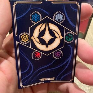 Lorcana TCG Card Sleeve - Card Back & Ink Type Inspired Design - Etsy