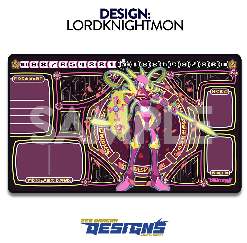 Lordknightmon / Crusadermon Digimon Card Game Custom Playmat - Etsy