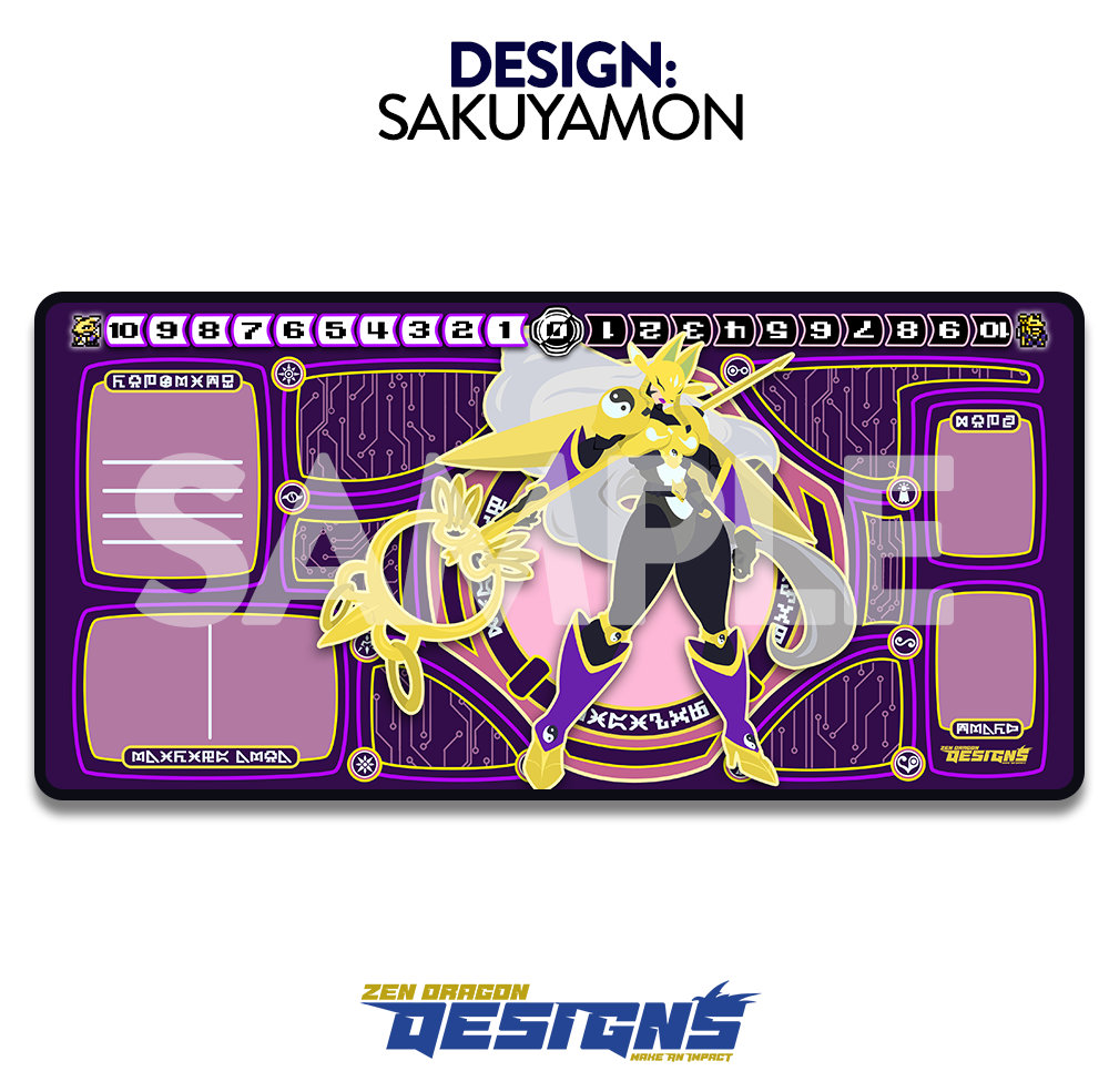 Sakuyamon Digimon Card Game Custom Playmat - Etsy