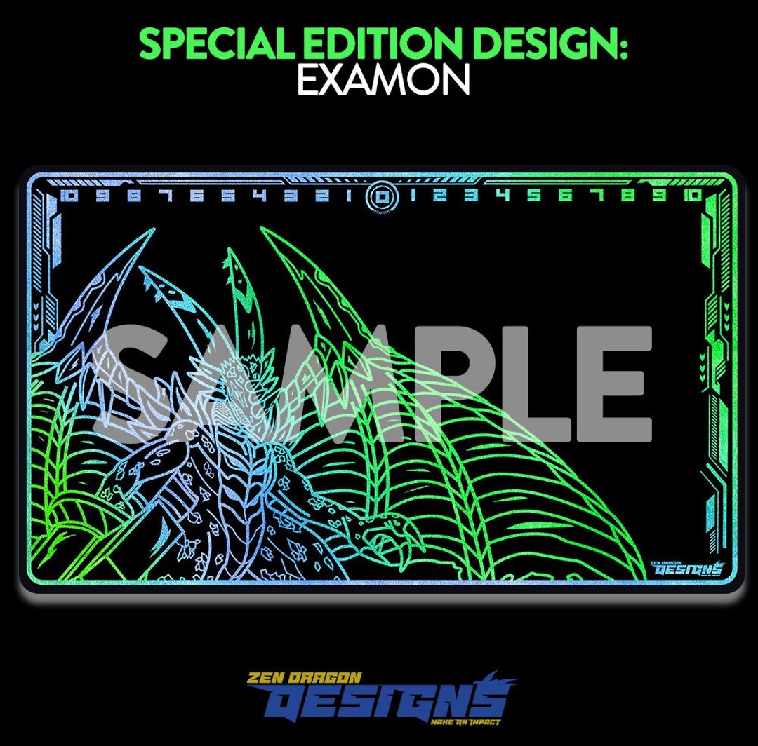 Examon Digimon Card Game Custom Playmat Special Edition - Etsy