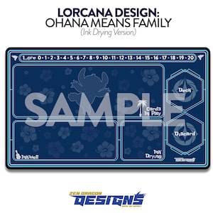 Ohana Means Family Lorcana Trading Card Game Playmat - Etsy
