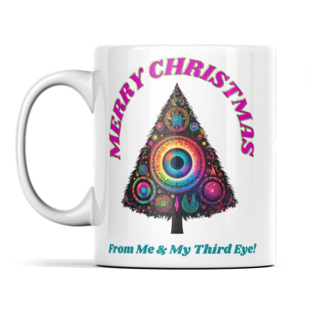 Merry Christmas Third Eye Delight 11oz Mug Embrace Spiritual Joy and ...