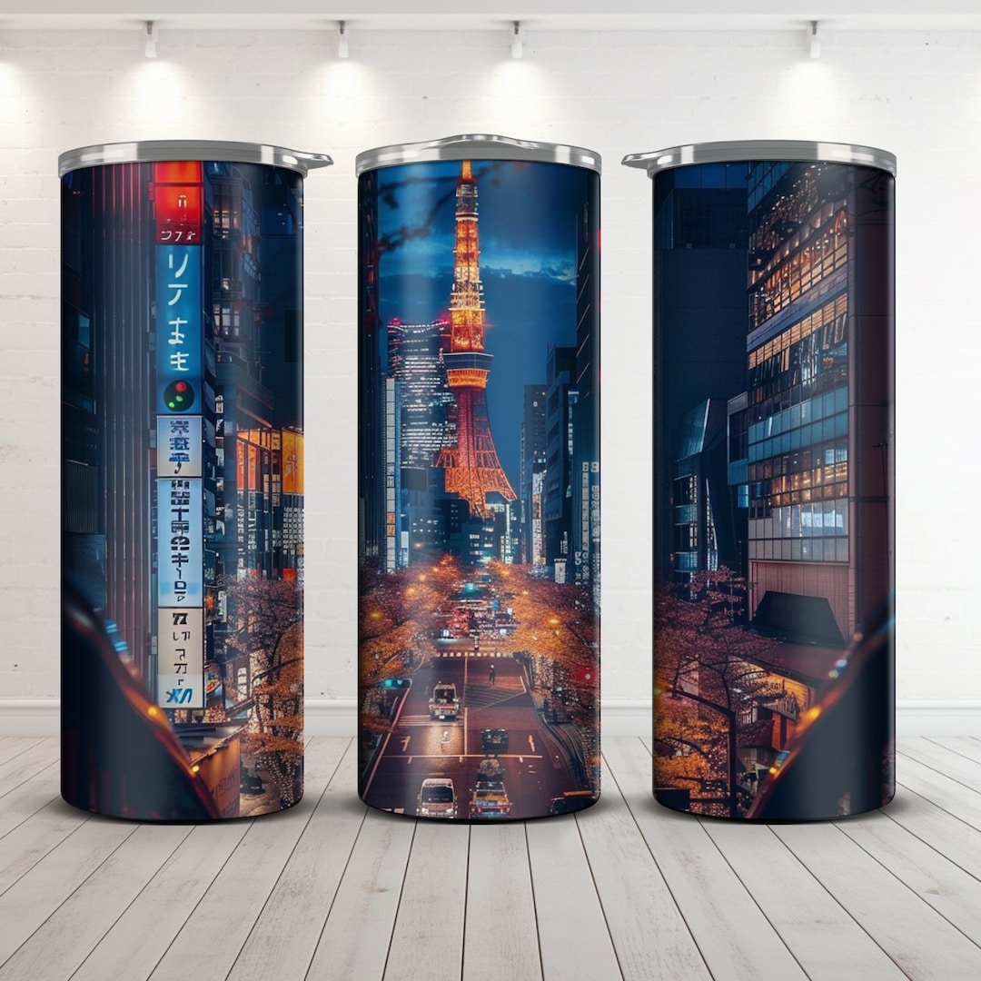 Tokyo Japan Tumbler Wrap, 20 Oz Tumbler Wrap, Instant Download Tokyo ...