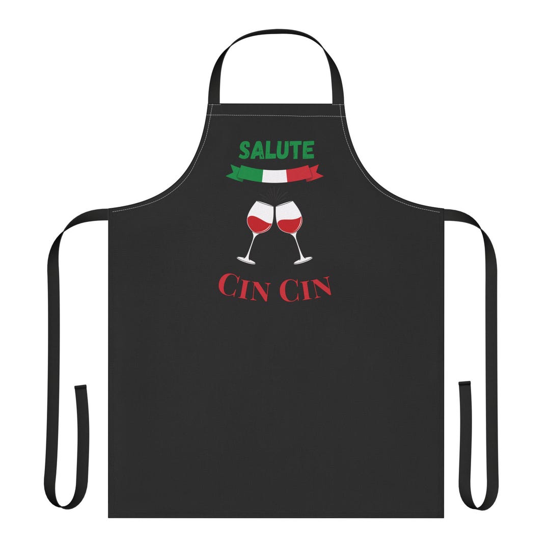 Italian-themed Apron, Fun Cooking Gift, Perfect for Chefs, Wine Lovers ...