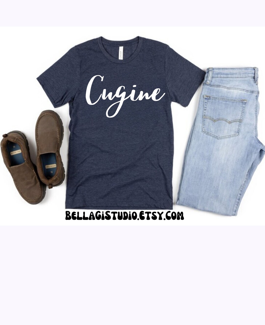 Cugine Cousin Italian Tee Short Sleeve Family T-shirt, Gifts for ...