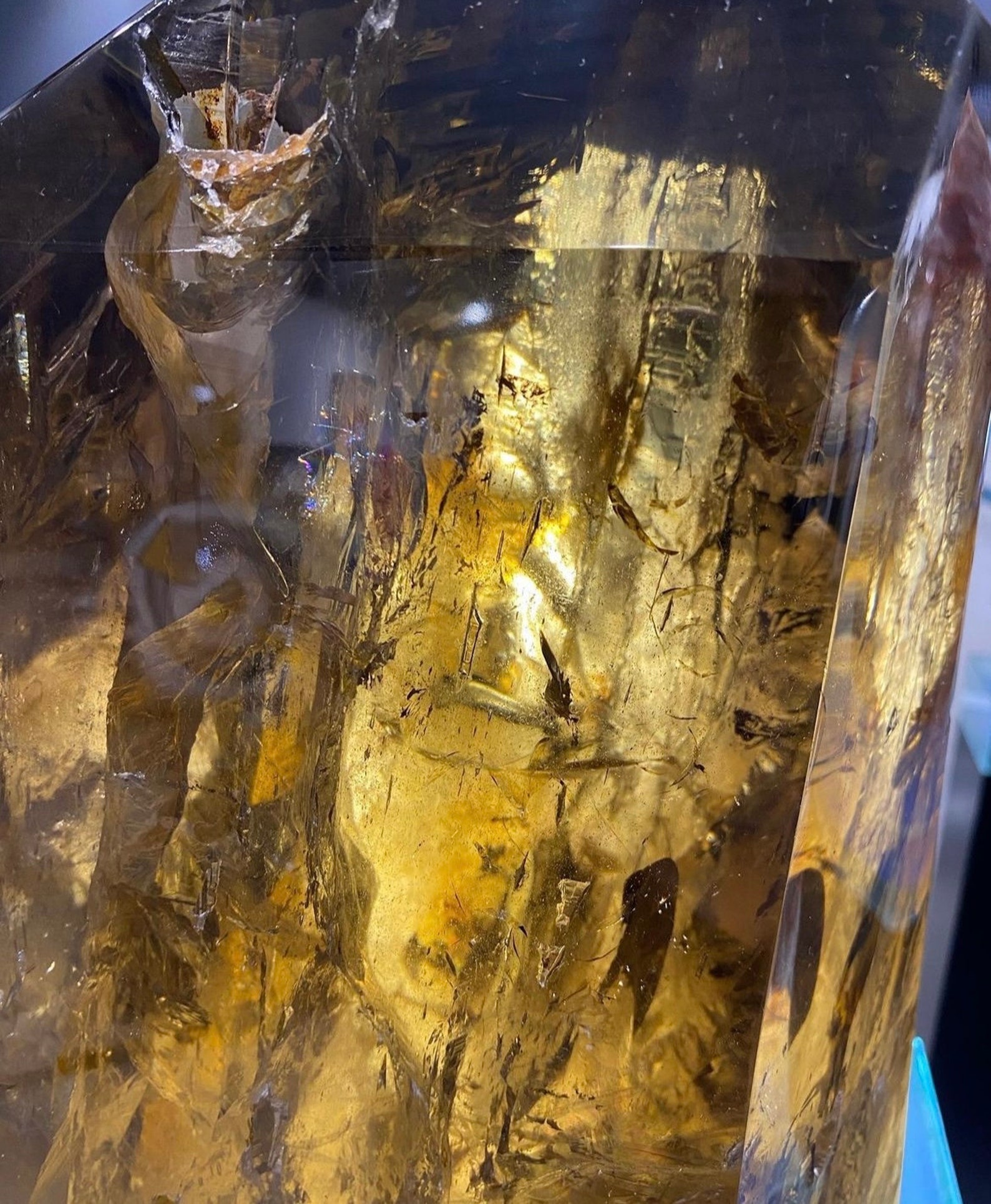 Citrine Smoky Quartz Crystal Rare ( Empty Inclusion - Holes) Extra ...