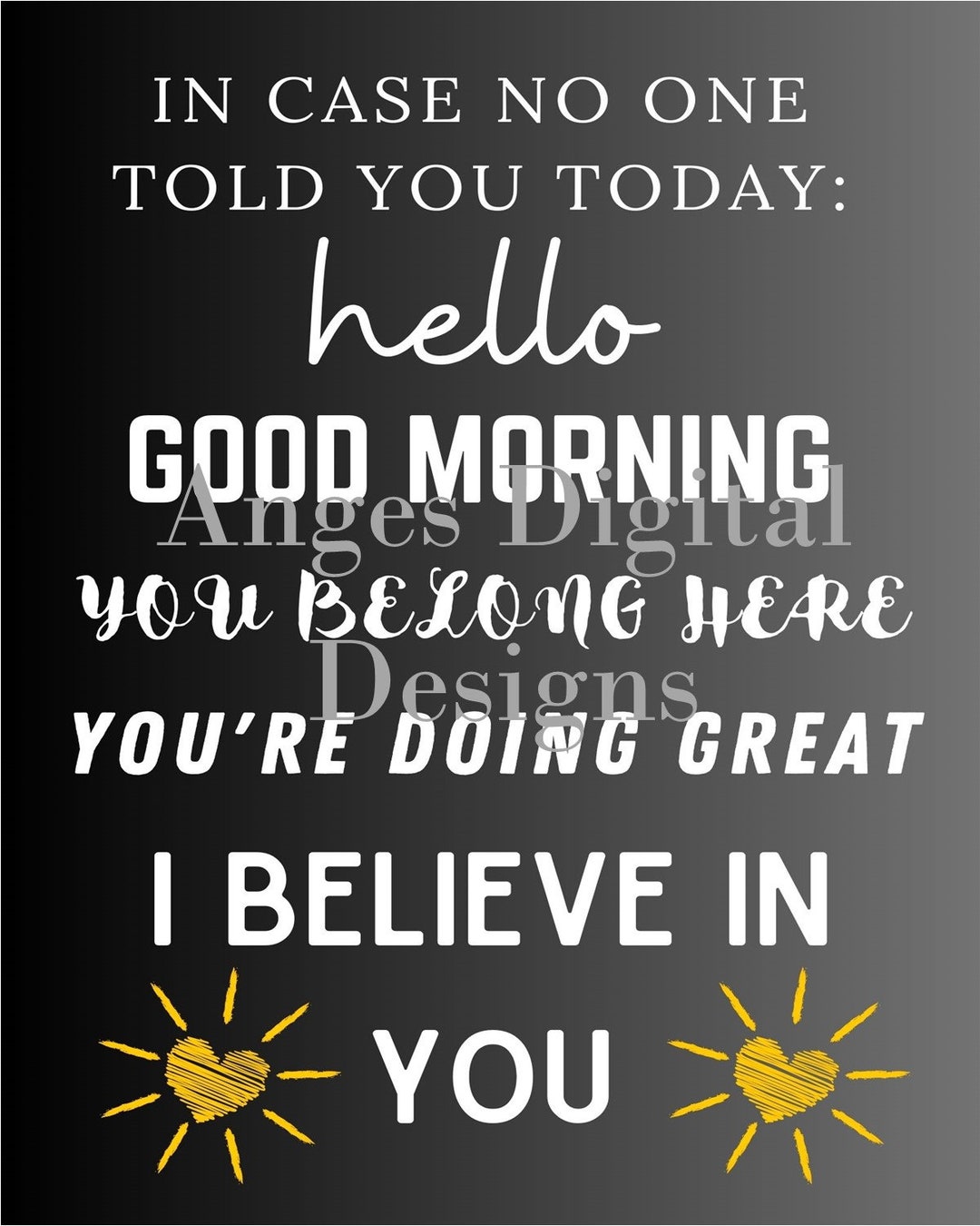 In Case No One Told You Today 8x10 Printable Sign - Etsy