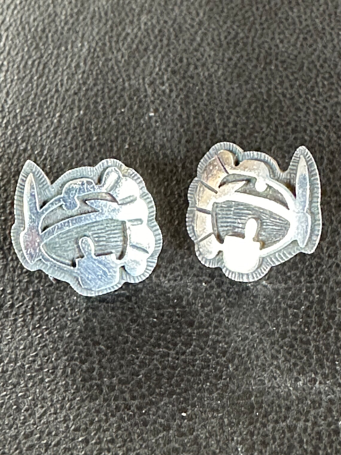 Sterling Silver Hopi Earrings Mbc - Etsy