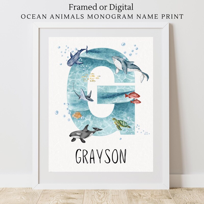 Monogram Wall Art - Etsy