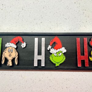 Grinch “ho Ho Ho” Sign - Etsy
