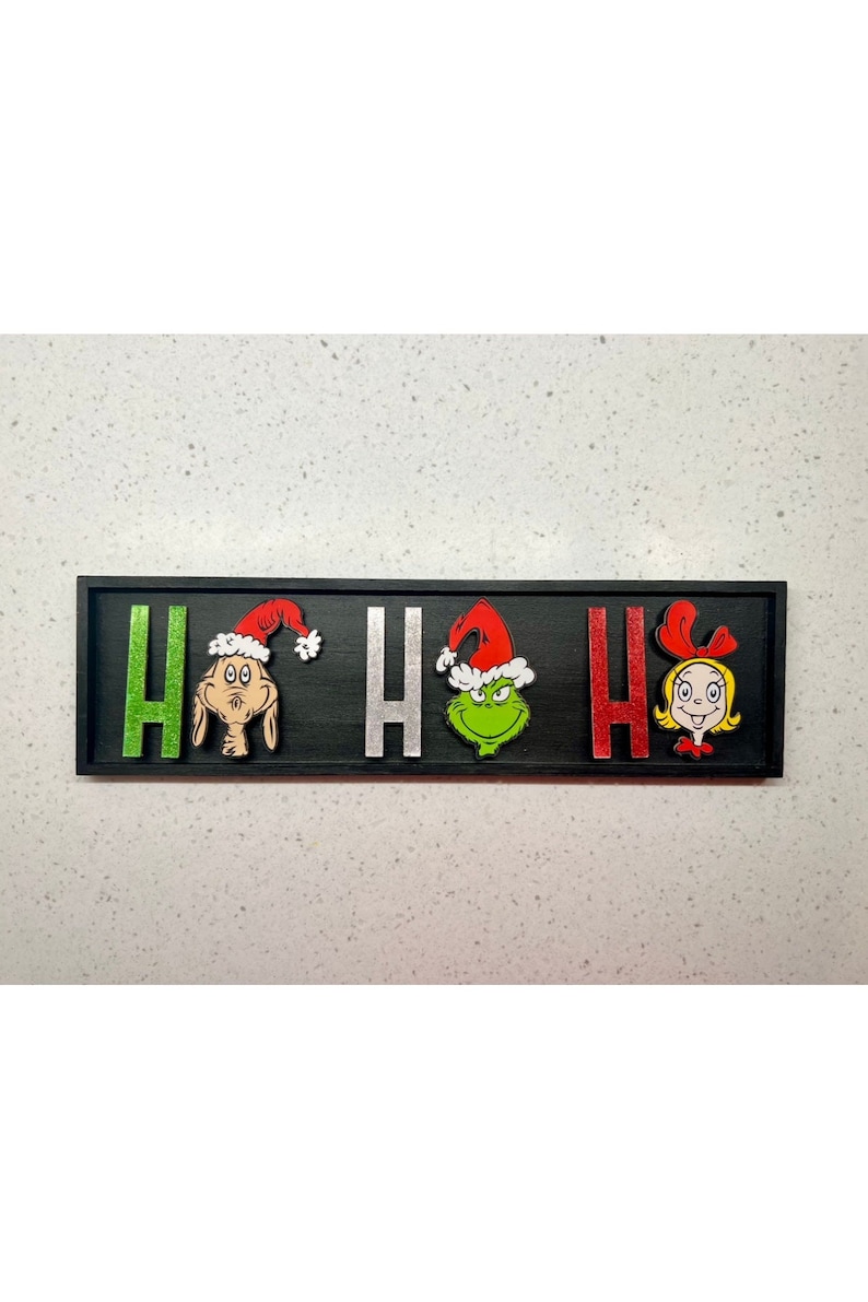 Grinch “ho Ho Ho” Sign - Etsy