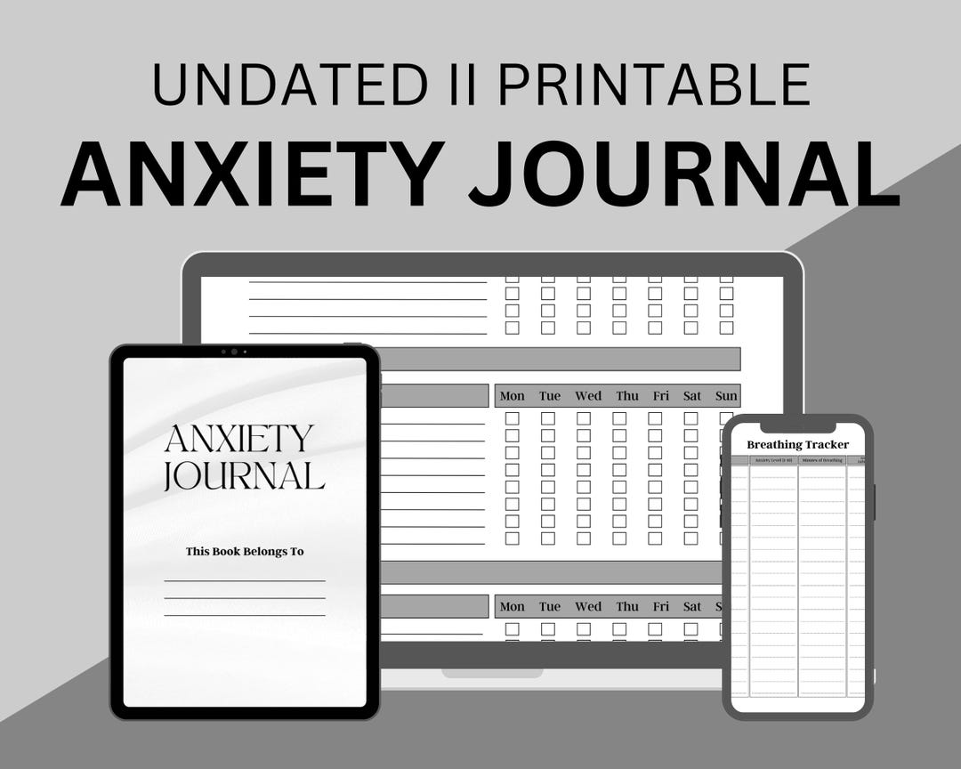 Anxiety Worksheet Journal, Therapist, Therapy, Anxiety Triggers ...