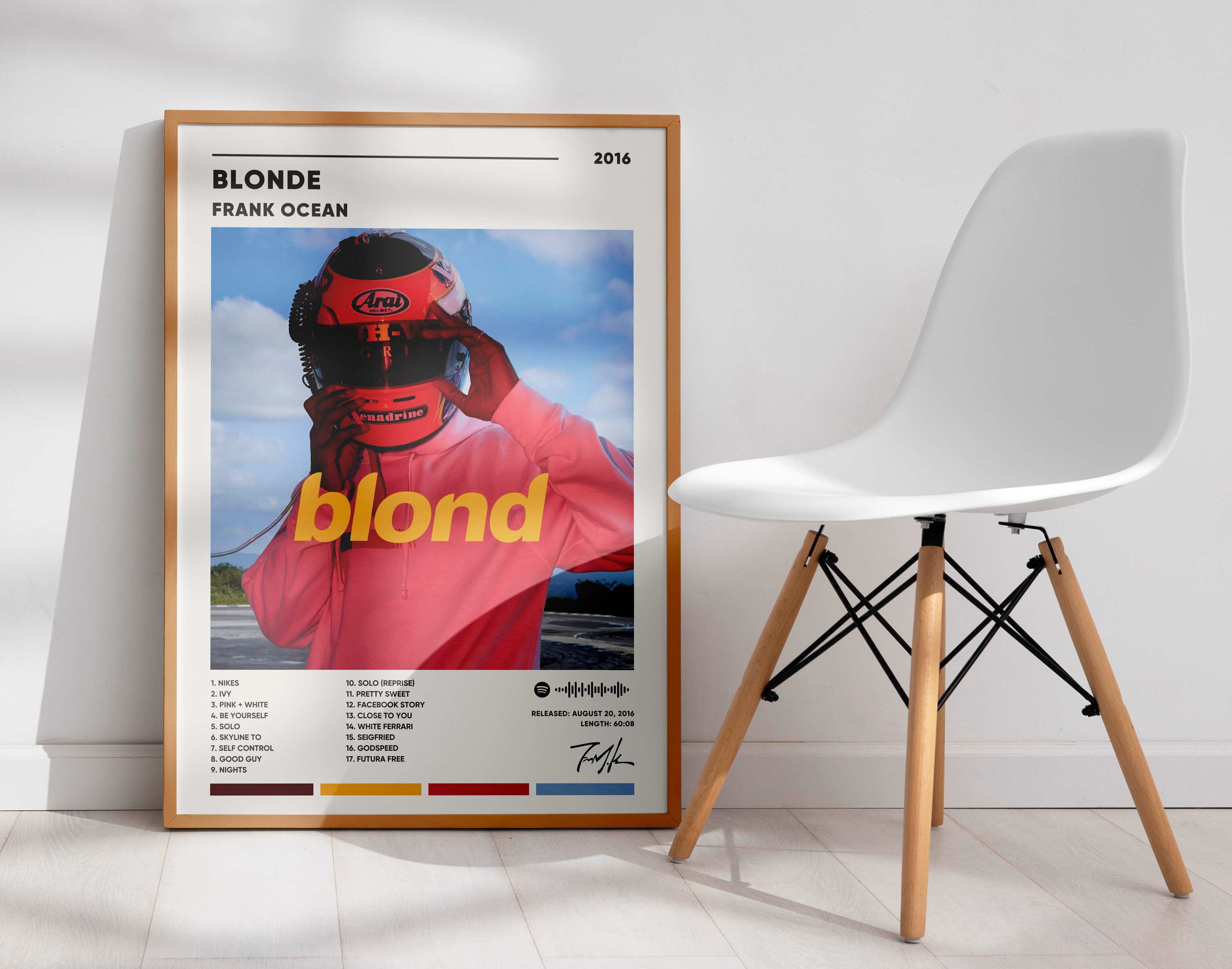 Frank Ocean Blonde Album Cover Poster, Frank Ocean Blonde Poster sold ...