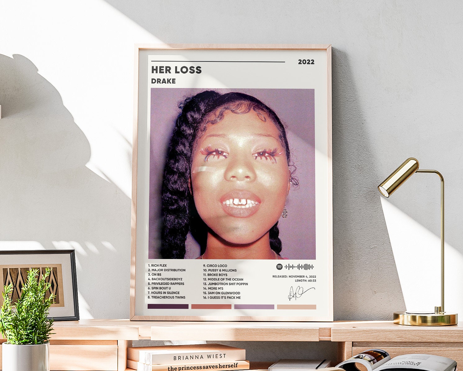 Drake Her Loss Album Cover Poster, Drake Her Loss Poster sold by Irene ...