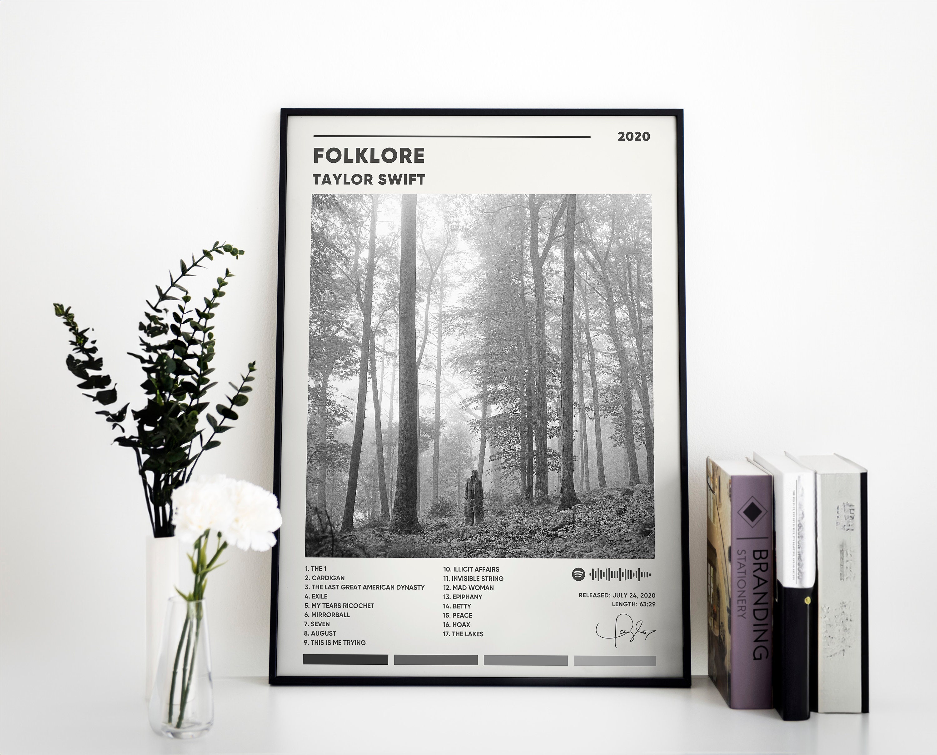 Taylor Folklore Album Cover Poster, Taylor Folklore Poster, Taylor ...