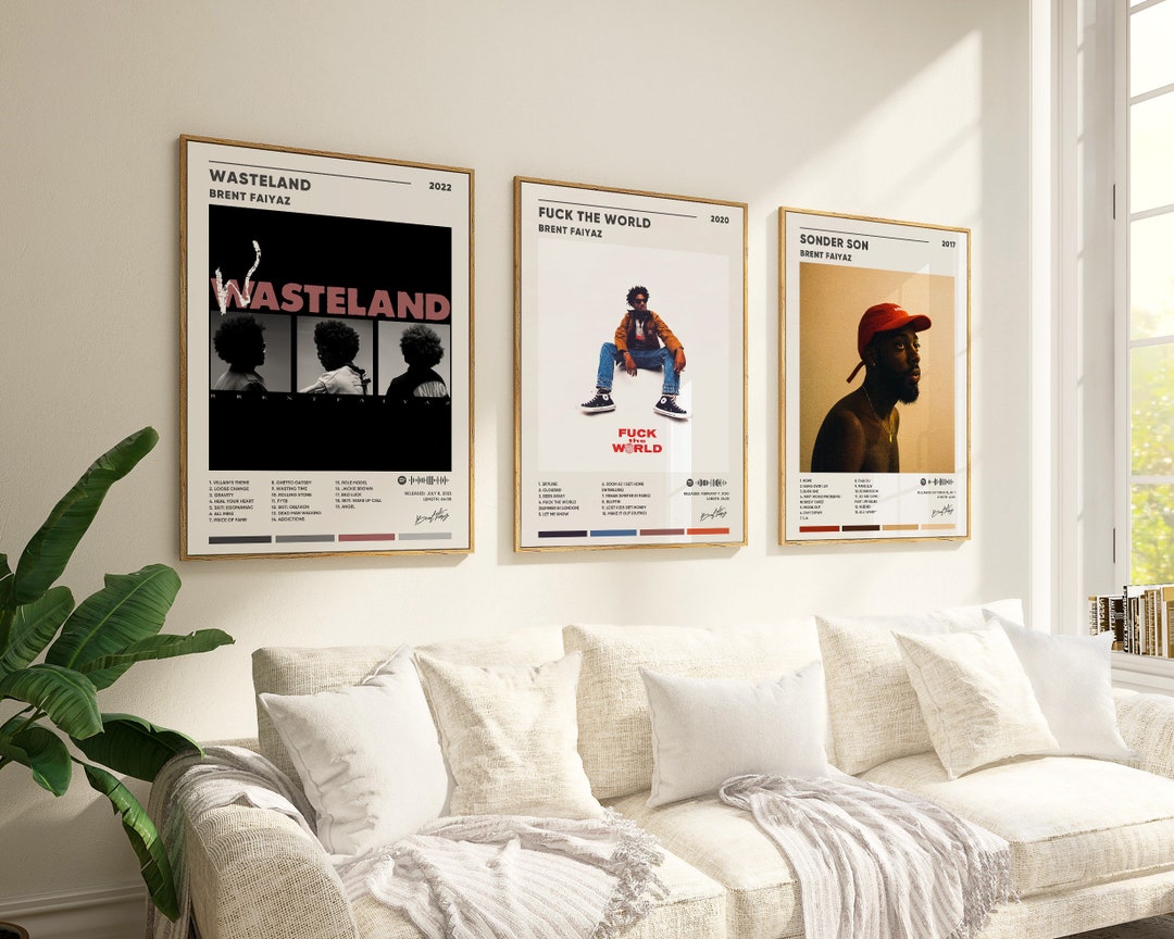 Brent Faiyaz Set of 3 Album Cover Poster Brent Faiyaz Set of - Etsy
